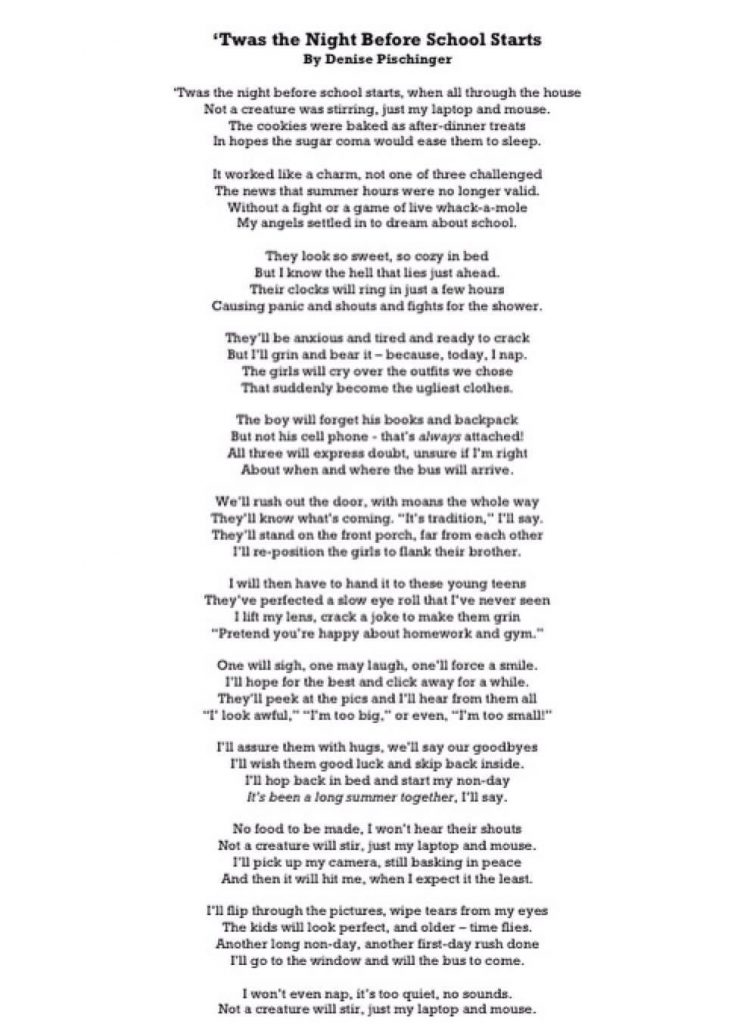 Back to school is such an emotional time! The good, the bad and ...