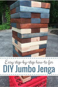 DIY Jumbo Jenga - The Mom of the Year