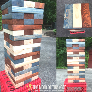 DIY Jumbo Jenga - The Mom of the Year