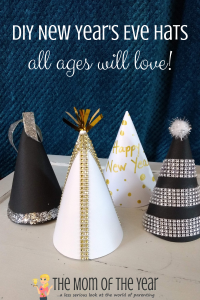 New Year’s Eve Hats to Make with the Kids - The Mom of the Year