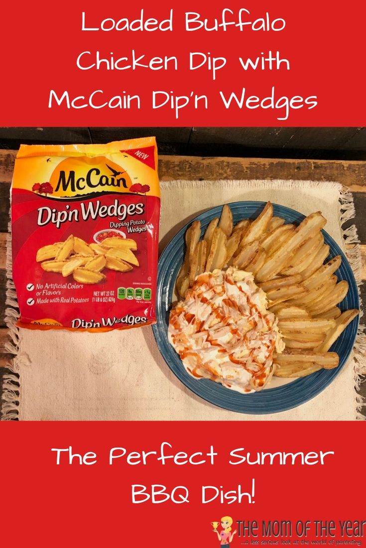 Loaded-Buffalo-Chicken-Dip-with-McCain-Dipn-Wedges - The Mom of the Year