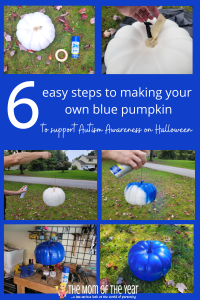 Blue Pumpkins for Autism Awareness - The Mom of the Year